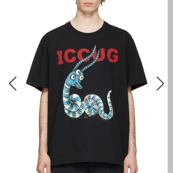 Gucci | Shirts | Gucci Freya Hartas Iccugprint Tshirt Size M | Poshmark